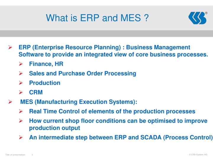 PPT - Fully Integrated Software for Food Factories: Lindum, September ...
