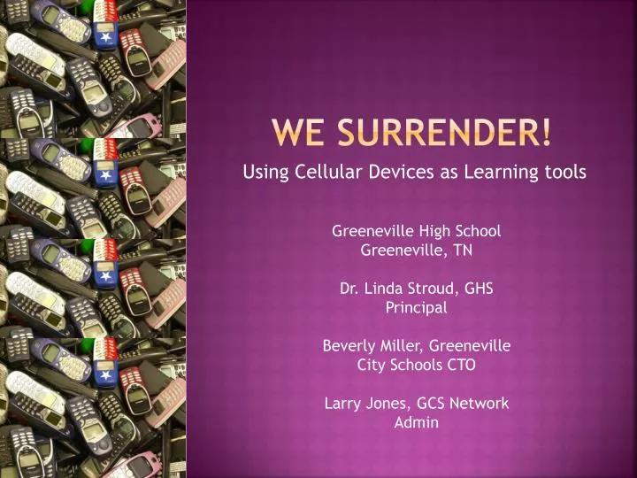 PPT - We Surrender! PowerPoint Presentation, free download - ID:6909840