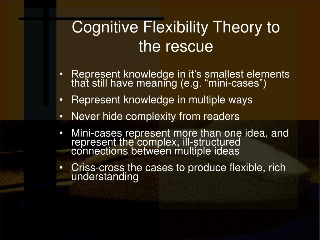 PPT - Cognitive Flexibility Theory PowerPoint Presentation, free ... PPT - Cognitive Flexibility Theory PowerPoint Presentation, free ...