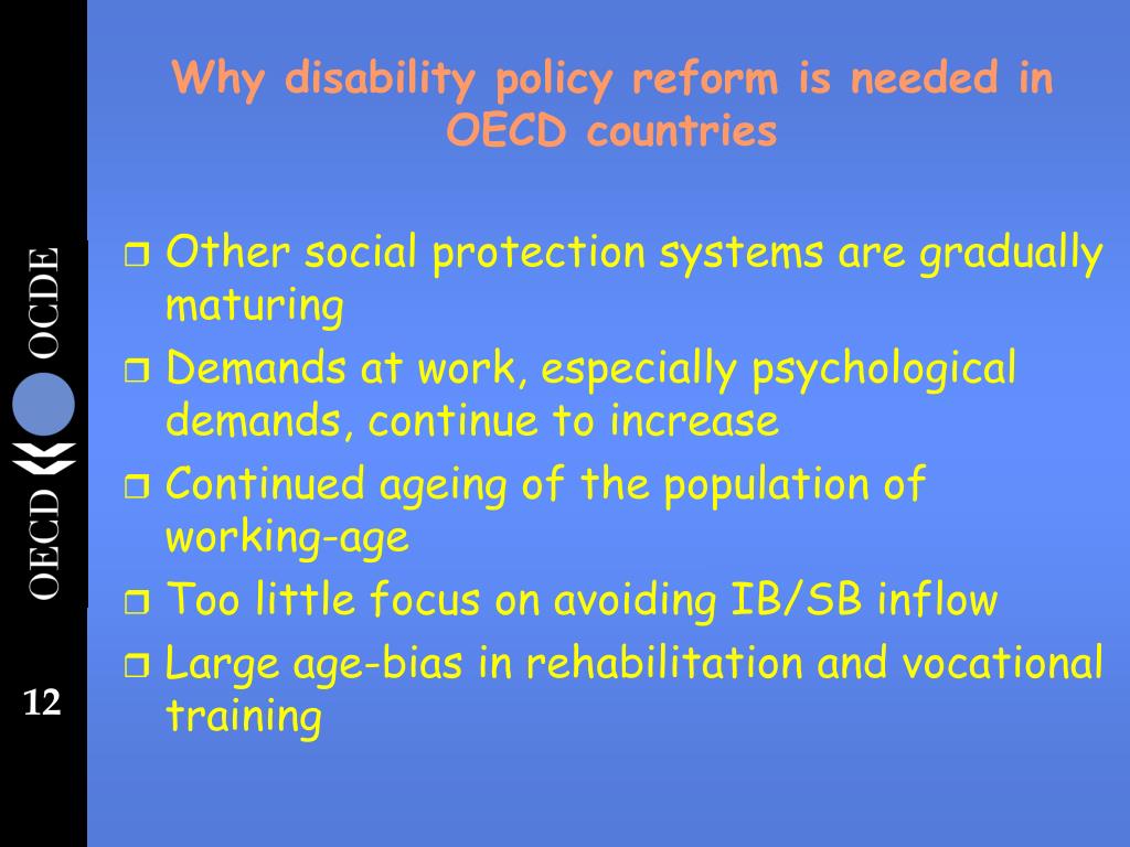 PPT - ESCAPING THE DISABILITY BENEFIT TRAP Disability policy trends and ...