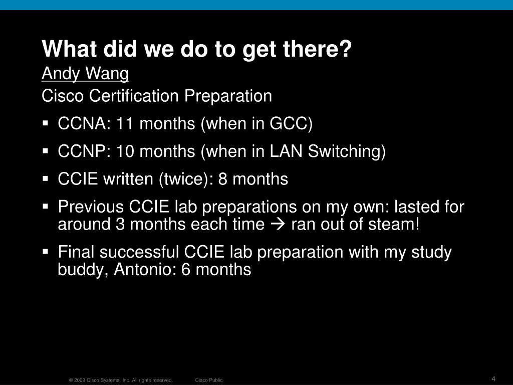 PPT - The Journey to Becoming a Cisco CCIE PowerPoint Presentation ... PPT - The Journey to Becoming a Cisco CCIE PowerPoint Presentation ...