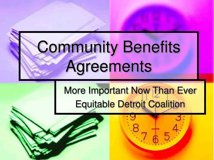PPT - Community Benefits Agreements PowerPoint Presentation, free ...