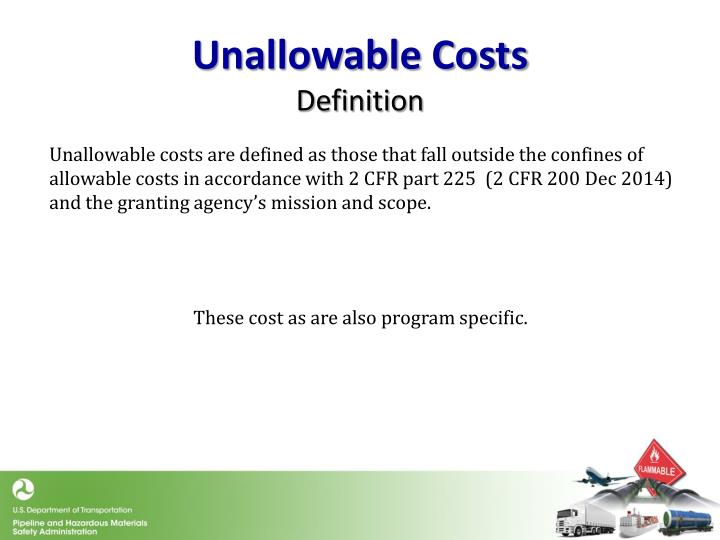 PPT - Allowable Cost Definition PowerPoint Presentation - ID:6911376