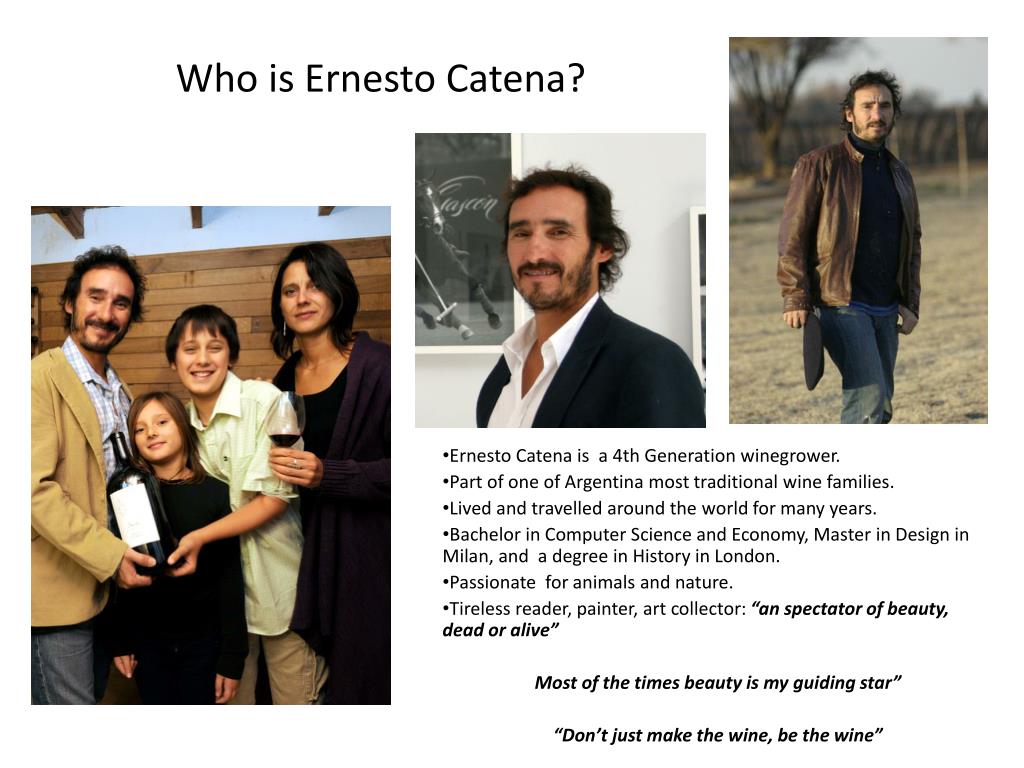 PPT - Who is Ernesto Catena? PowerPoint Presentation, free download ...