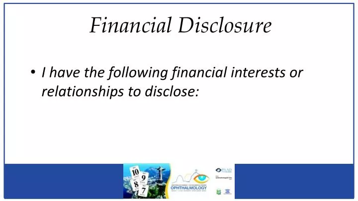 PPT - Financial Disclosure PowerPoint Presentation, free download - ID ...