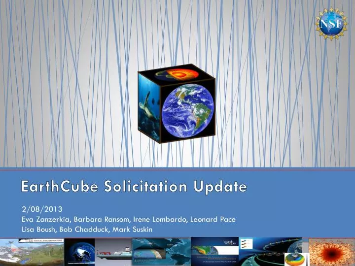 PPT - EarthCube Solicitation Update PowerPoint Presentation, free ...