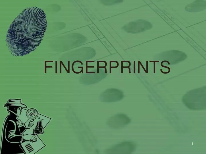 PPT - FINGERPRINTS PowerPoint Presentation, free download - ID:6912383