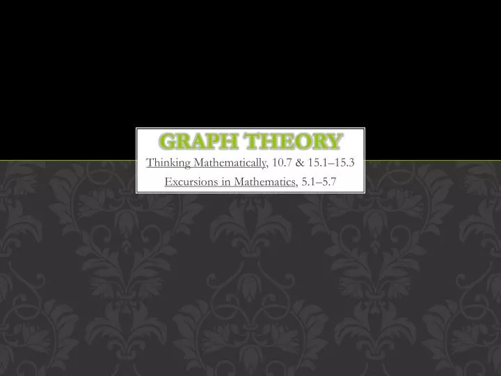 PPT - Graph Theory PowerPoint Presentation, free download - ID:6913100
