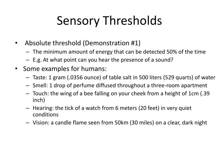 PPT - Sensation and Perception PowerPoint Presentation - ID:6913237