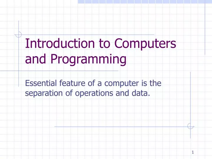 Ppt Introduction To Computers And Programming Powerpoint Presentation 2069