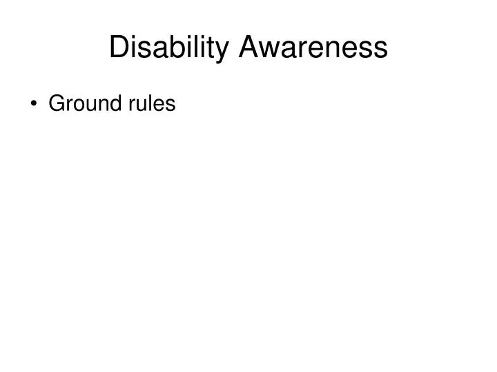 PPT - Disability Awareness PowerPoint Presentation, free download - ID ...