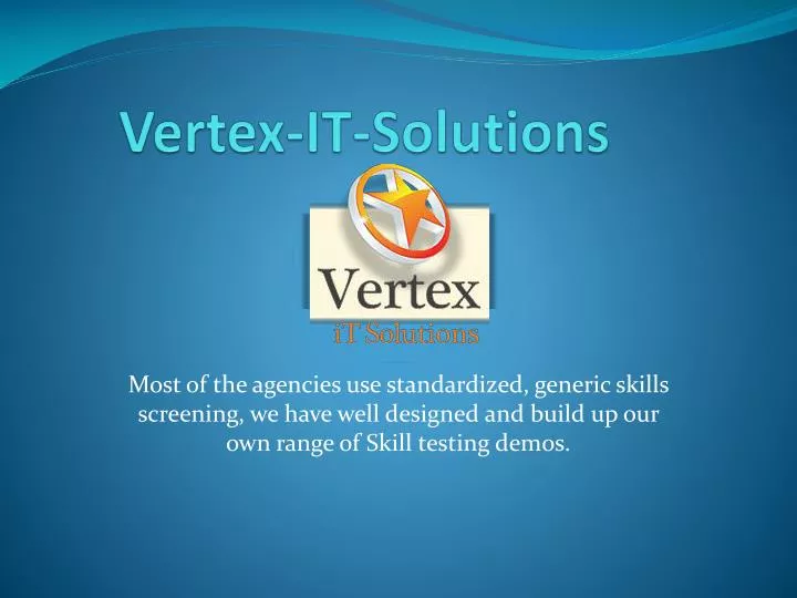 PPT - Vertex-IT-Solutions Recruitment Managed Services PowerPoint ...