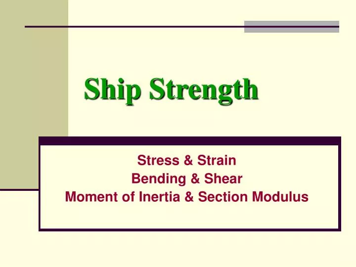 PPT - Ship Strength PowerPoint Presentation, free download - ID:6917145