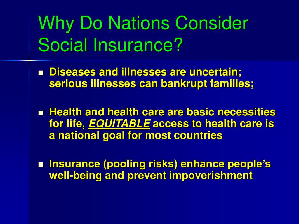 PPT - Social Health Insurance PowerPoint Presentation, free download ...