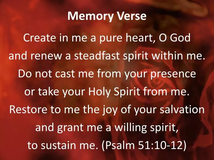 PPT - Memory Verse PowerPoint Presentation, free download - ID:6918400