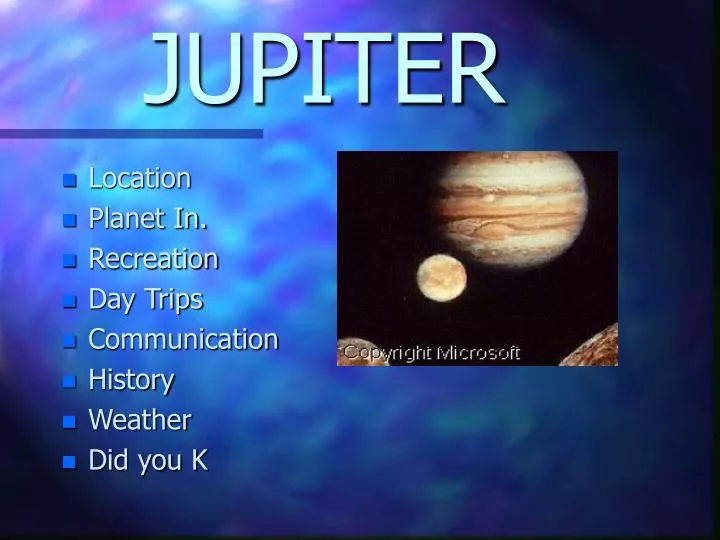 PPT - JUPITER PowerPoint Presentation, free download - ID:6919017