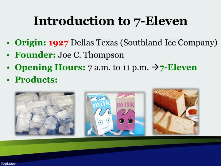 PPT - Slogan and SWOT Analysis of 7-Eleven PowerPoint Presentation - ID ...