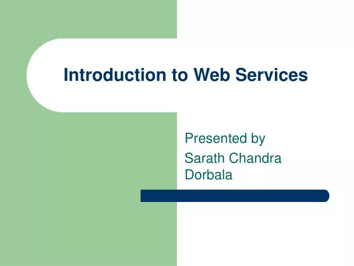 PPT - Introduction to Web Services PowerPoint Presentation, free ...