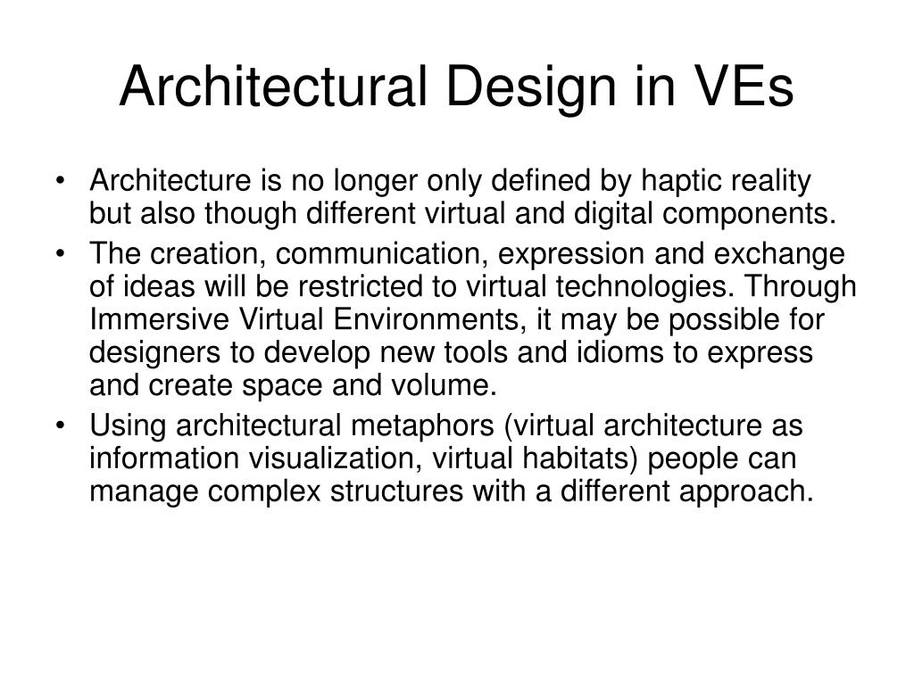 PPT - Design, Collaboration, and Communication in Virtual Environments ...