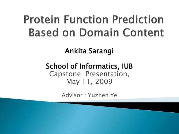 Ppt Protein Function Prediction Based On Domain Content Powerpoint Presentation Id 6920107