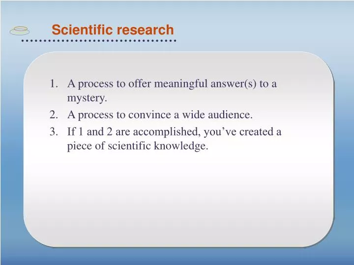 PPT - Scientific research PowerPoint Presentation, free download - ID ...