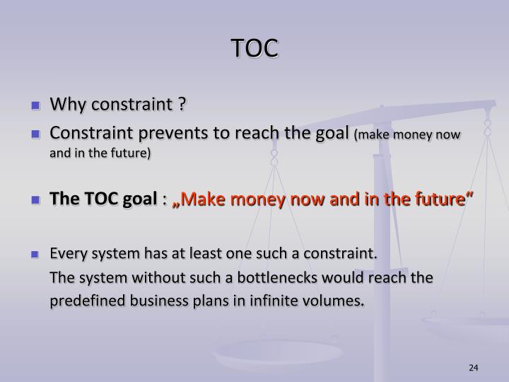 PPT - Introduction to the Theory of Constraints PowerPoint Presentation ...