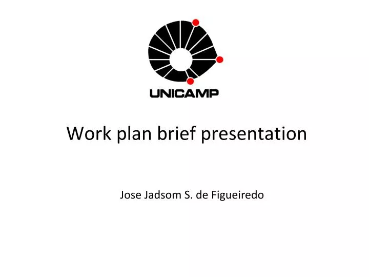 PPT - Work plan brief presentation PowerPoint Presentation, free ...