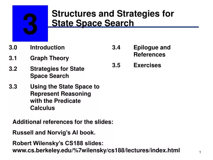 PPT - Structures and Strategies for State Space Search PowerPoint ...
