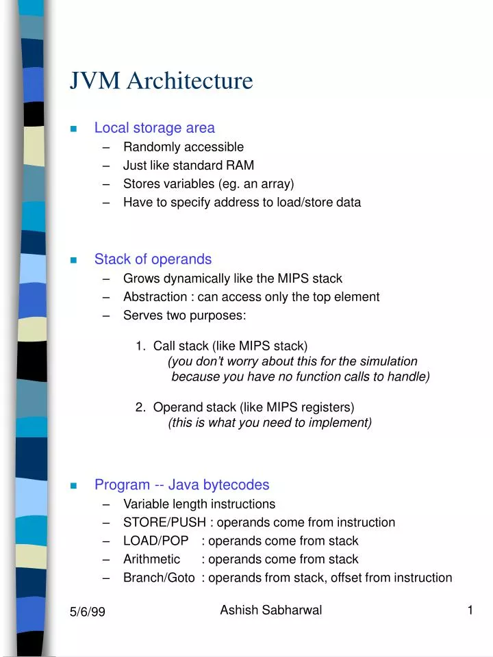 PPT - JVM Architecture PowerPoint Presentation, free download - ID:6925495