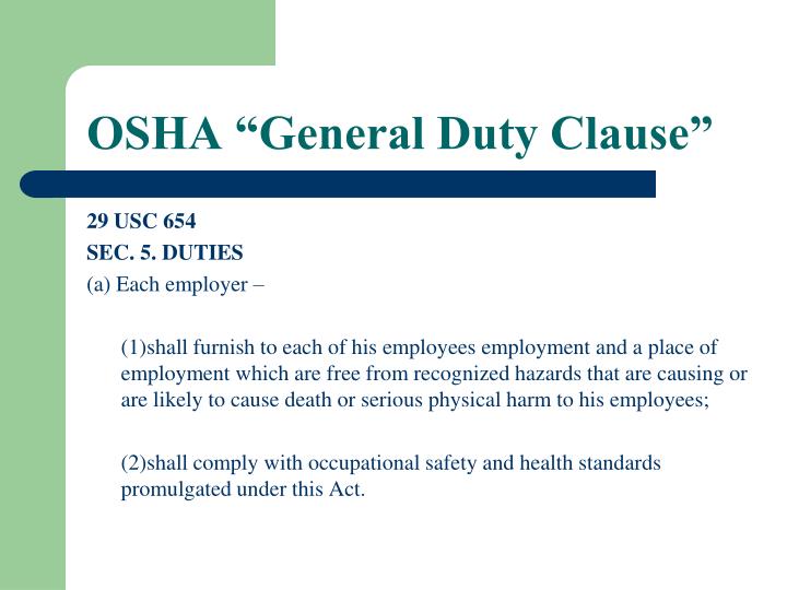 PPT - OSHA For Healthcare PowerPoint Presentation - ID:6925837