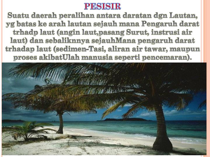 PPT - MORFOLOGI PANTAI PowerPoint Presentation - ID:6926540