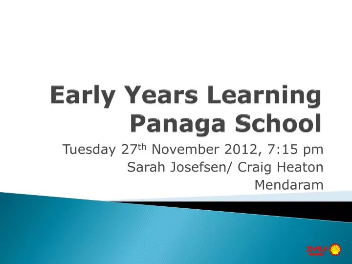 PPT - Early Years Learning Panaga School PowerPoint Presentation, free ...