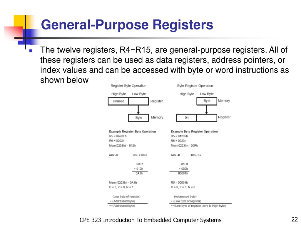 Ppt Cpe 323 Introduction To Embedded Computer Systems The Msp430 Introduction Powerpoint