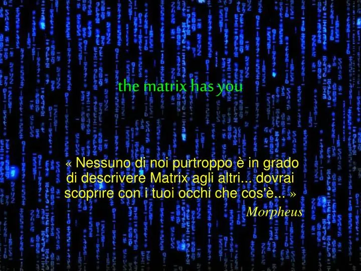 PPT - the matrix has you PowerPoint Presentation, free download - ID ...