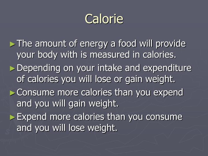 PPT - Counting Calories PowerPoint Presentation - ID:6930605