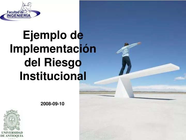 PPT - Ejemplo de Implementación del Riesgo Institucional PowerPoint Presentation - ID:6931164