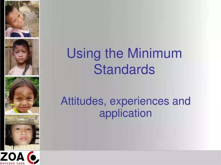 PPT - Using the Minimum Standards PowerPoint Presentation, free ...