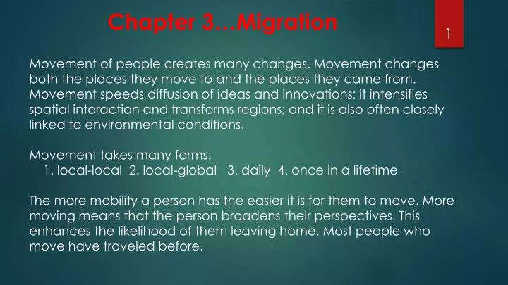 PPT - Chapter 3…Migration PowerPoint Presentation, free download - ID ...