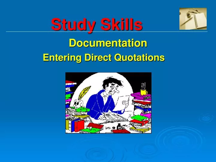 PPT - Study Skills PowerPoint Presentation, free download - ID:6935106