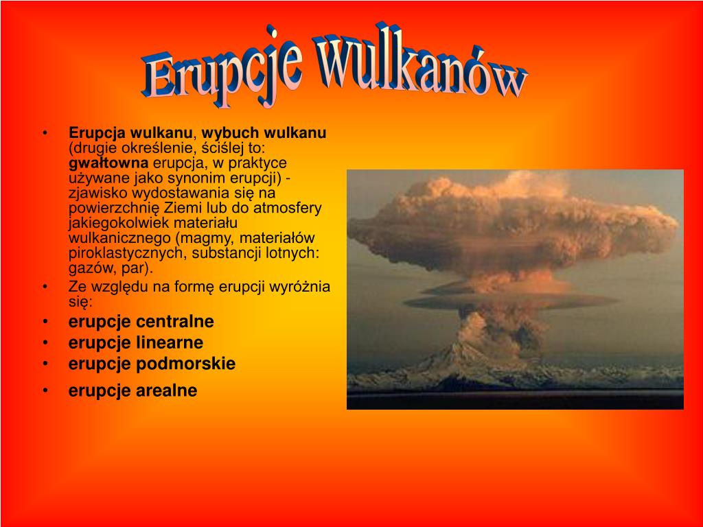 PPT - Trzęsienia ziemi Wybuchy wulkanów Tsunami Cyklon tropikalny ...