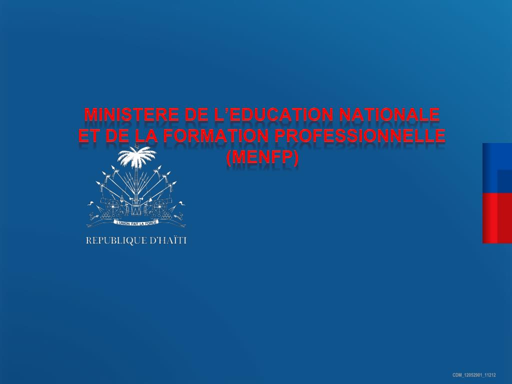 PPT - MINISTERE DE L’EDUCATION NATIONALE ET DE LA FORMATION ...