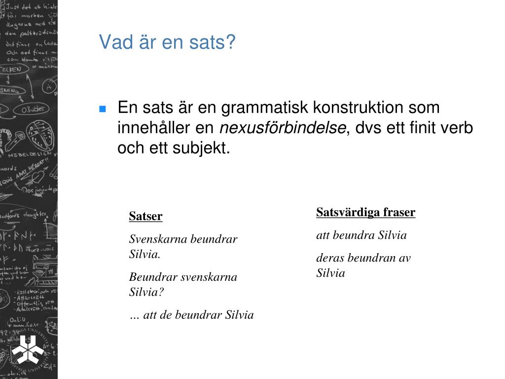 PPT - Satsled och satstruktur PowerPoint Presentation, free download ...