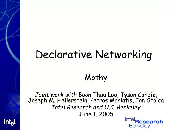 PPT - Declarative Networking PowerPoint Presentation, free download ... PPT - Declarative Networking PowerPoint Presentation, free download ...