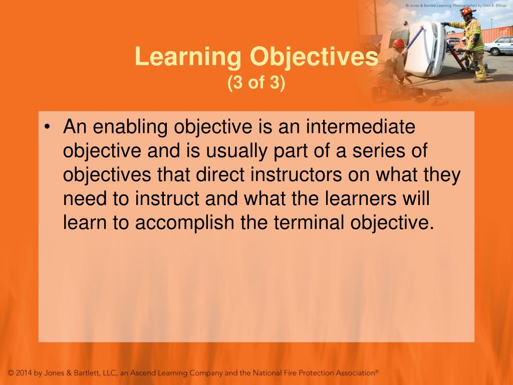 What Is A 3 Part Learning Objective