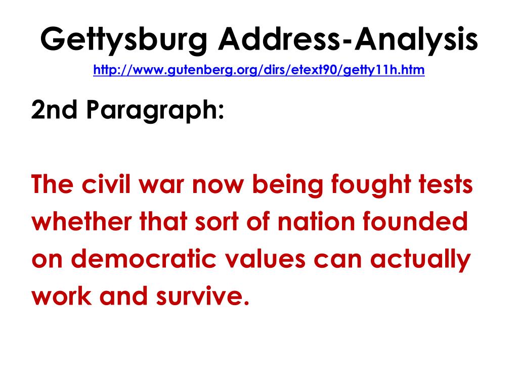 PPT - Abraham Lincoln's Legacy and Gettysburg Address Analysis ...
