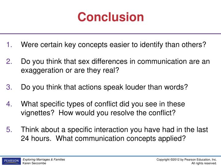 PPT - Communication, Conflict, and Power in Our Relationships Special ...