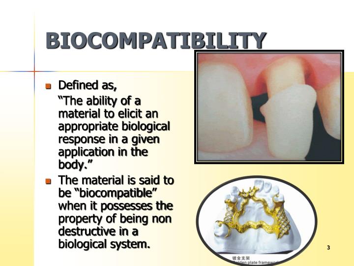PPT - BIOLOGICAL PROPERTIES OF DENTAL MATERIALS (BIOCOMPATIBILITY ...
