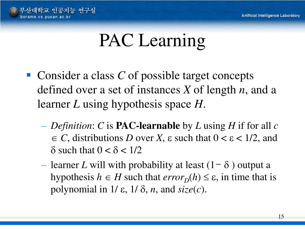 PPT - Machine Learning Chapter 7. Computational Learning Theory ... PPT - Machine Learning Chapter 7. Computational Learning Theory ...