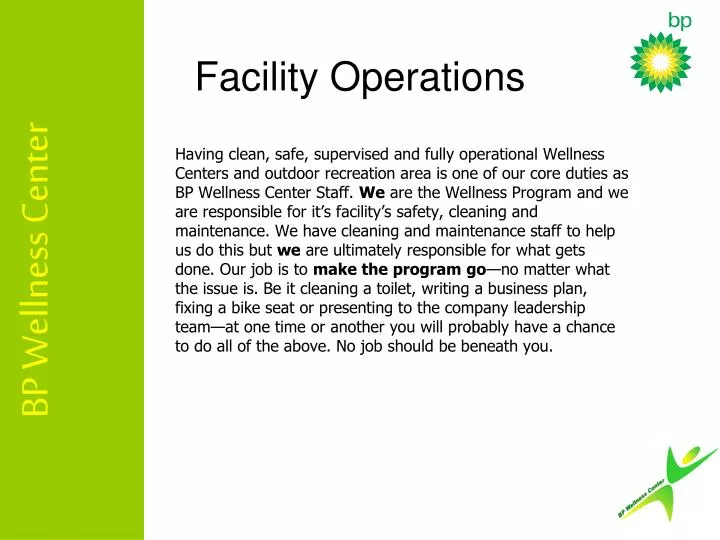 PPT - Facility Operations PowerPoint Presentation, free download - ID ...