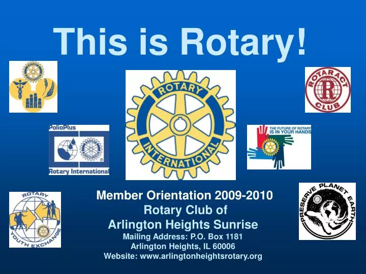 PPT - This is Rotary! PowerPoint Presentation, free download - ID:6944874
